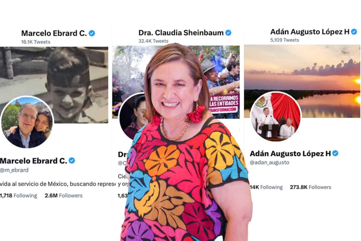 Alcanza Xóchitl Gálvez a Claudia Sheinbaum en Twitter