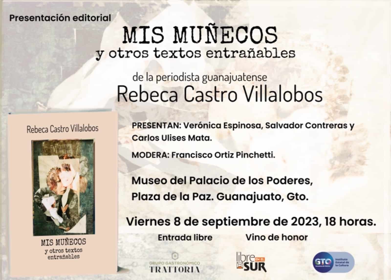 Presentarán en Guanajuato libro póstumo de Rebeca Castro